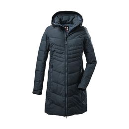 Killtec Damen Steppmantel &raquo;KOW 150 WMN QLTD PRK&laquo; Wasserabweisender Parka mit 2-Wege-Rei&szlig;verschluss und Kapuze blau 42