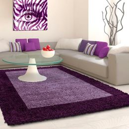 Ayyildiz Teppiche Hochflor-Teppich &raquo;Life Shaggy 1503&laquo; rechteckig 30 mm H&ouml;he als L&auml;ufer und in rund erh&auml;ltlich, Shaggy, Langflor, Wohnzimmer lila Kunstfaser