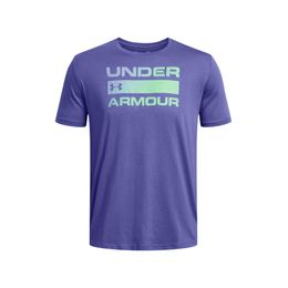 Under Armour Funktionsshirt 'Team Issue' Herren Gr&ouml;&szlig;e XS himmelblau / lila