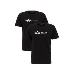 Alpha Industries Damen T-Shirt &raquo;Alpha Label T-Shirt 2 Pack&laquo; 5XL