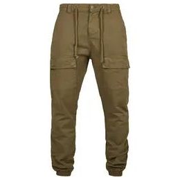 Jogginghose Urban Classics "Urban Classics Herren Front Pocket Cargo Jogging Pants", Herren, Gr. XL, US-Gr&ouml;&szlig;en, summerolive, 100% Baumwolle, unifarben, relaxed fit, Hosen Jogginghose
