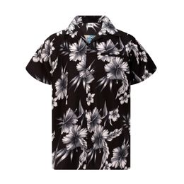 King Kameha Shirt 'Mono Flowers' Herren Gr&ouml;&szlig;e 6XL grau