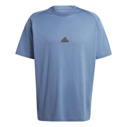 adidas Sportswear Funktionsshirt 'Z.N.E.' Herren Gr&ouml;&szlig;e L rauchblau / schwarz