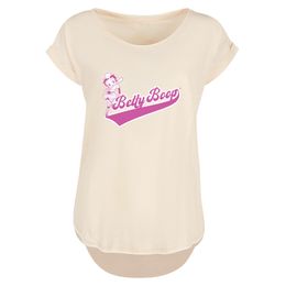 F4NT4STIC T-Shirt 'Betty Boop Baseball' Damen Gr&ouml;&szlig;e M sand / pink / wei&szlig;