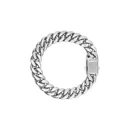 Breil Armband Herren Gr&ouml;&szlig;e 18 silber / transparent
