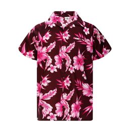 King Kameha Shirt 'Mono Flowers' Herren Gr&ouml;&szlig;e XXL lila