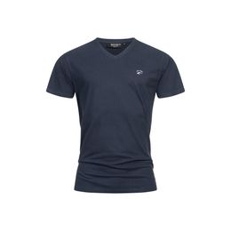 INDICODE Jeans Shirt 'Clever' Herren Gr&ouml;&szlig;e XXL navy / wei&szlig;