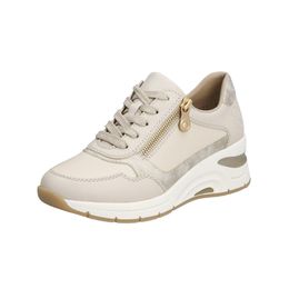 Rieker Sneaker Damen Gr&ouml;&szlig;e 40 hellbeige / gold / wei&szlig;