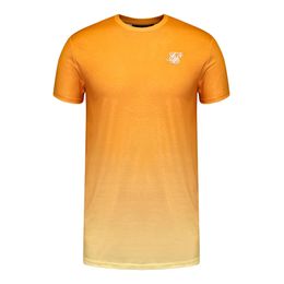 SikSilk T-Shirt Herren Gr&ouml;&szlig;e XS orange / hellorange / wei&szlig;