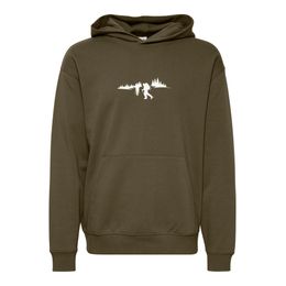!Solid Sweatshirt 'Halmus' Herren Gr&ouml;&szlig;e M umbra / wei&szlig;
