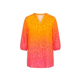 Angel of Style Bluse Damen Gr&ouml;&szlig;e 7XL neonorange / fuchsia