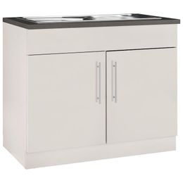 Wiho-K&uuml;chen wiho K&uuml;chen Sp&uuml;lenschrank &raquo;Cali, TOPSELLER&laquo; 100 cm breit beige