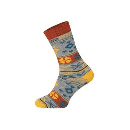 Homeofsocks Socken 'HOS6538' Damen Gr&ouml;&szlig;e 43/46 orangemeliert