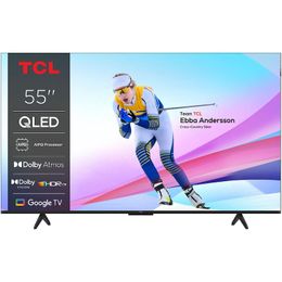 TCL QLED-Fernseher &raquo;55P71KX1&laquo; 139 cm/55 &prime;&prime; Smart-TV Multi-HDR, Dolby Vision, Smart TV, Airplay2, Dolby Atmos, Game Master schwarz Smart TV: Google TV,