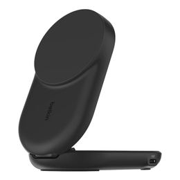Belkin Wireless Charger &raquo;UltraCharge Faltbare magnetische 2-in-1-Ladestation mit Qi2 25W&laquo; Kunststoff ChillBoost passive K&uuml;hltechnik wurde entwickelt, um 