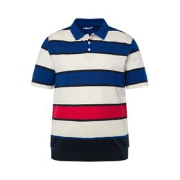 Men Plus Poloshirt Herren Gr&ouml;&szlig;e L navy / rot / offwhite