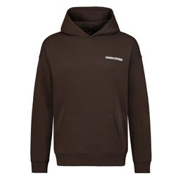 Sublevel Sweatshirt 'Worldwide' Herren Gr&ouml;&szlig;e S schoko / wei&szlig;