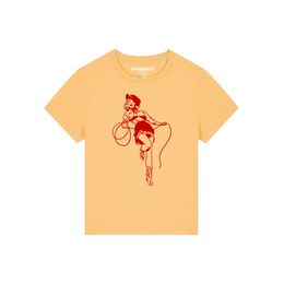 Watapparel T-Shirt 'Cowgirl' Damen Gr&ouml;&szlig;e L gelb / rot