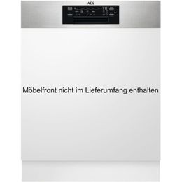 AEG teilintegrierbarer Geschirrsp&uuml;ler 7000 &raquo;FEE7676APM&laquo; 14 Ma&szlig;gedecke AEG Geschirrsp&uuml;ler der Serie 7000 mit GlassCare silber ExtraHygiene-Programm: 