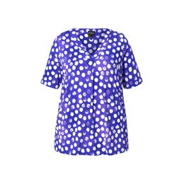Ulla Popken Shirt Damen Gr&ouml;&szlig;e 9XL/10XL violettblau / wei&szlig;