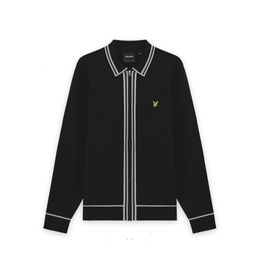 Lyle & Scott Lyle & Scott Strickjacke Herren Gr&ouml;&szlig;e M hellgrau / schwarz / wei&szlig;