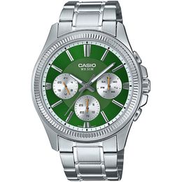 Casio Uhr ' TIMELESS COLLECTION' Herren Gr&ouml;&szlig;e One Size gr&uuml;n / silber