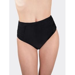 MyLily Bikinihose 'Bikini Hose High Waist mit Raffung' Damen Gr&ouml;&szlig;e M schwarz