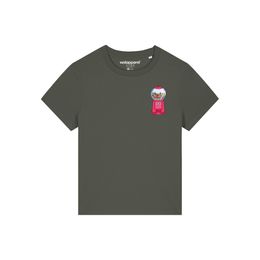 Watapparel Shirt ' Kaugummiautomat ' Damen Gr&ouml;&szlig;e XS khaki / mischfarben