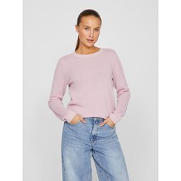 Vila Damen Rundhalspullover &raquo;VIDALO O-NECK L/S KNIT TOP- NOOS&laquo; rosa XS