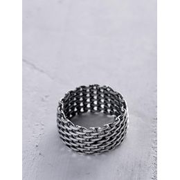 Reytel Ring 'WEAVE' Herren Gr&ouml;&szlig;e 72 silber