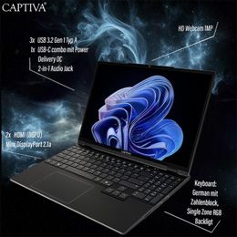 Captiva Gaming-Notebook &raquo;Advanced Gaming I97-971CH&laquo; Windows 11 Home 64-bit, Schweizer Tastatur Layout