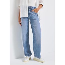 Street One Damen Street One Weite Jeans im 4-Pocket Style blau 26, L&auml;nge 28