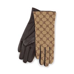 JOOP! Handschuhe Damen Gr&ouml;&szlig;e XL braun / hellbraun / schwarz
