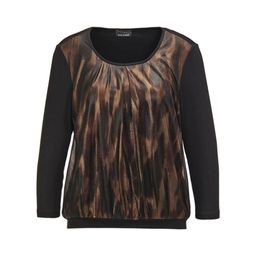 GOLDNER Shirt Damen Gr&ouml;&szlig;e L bronze / schwarz