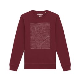 Watapparel Sweatshirt Herren Gr&ouml;&szlig;e M burgunder / wei&szlig;