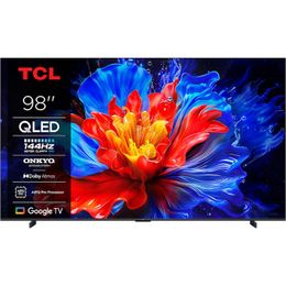 TCL QLED-Fernseher &raquo;98P81K&laquo; 248 cm/98 &prime;&prime; Smart-TV 144Hz, Multi-HDR, Dolby Vision, Game Master, Smart TV, Apple TV, ONKYO schwarz Smart TV: Google TV, 