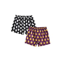 Lousy Livin Underwear Lousy Livin Boxershorts 'Toast Zitrone' Herren Gr&ouml;&szlig;e XS lila / schwarz