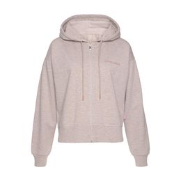 Lascana Sweatjacke Damen Gr&ouml;&szlig;e XS beige / pink