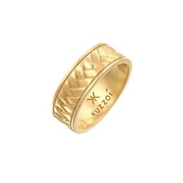 Kuzzoi Ring Herren Gr&ouml;&szlig;e 56 gold