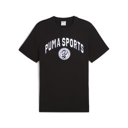 Puma T-Shirt 'Wardrobe Essentials Sports Legacy' Herren Gr&ouml;&szlig;e XL schwarz / wei&szlig;