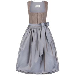 Stockerpoint Dirndl 'Beatrice' Damen Gr&ouml;&szlig;e 40 grau / taupe