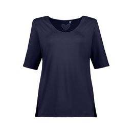 Ulla Popken Shirt Damen Gr&ouml;&szlig;e 7XL/8XL Gro&szlig;e Gr&ouml;&szlig;en dunkelblau
