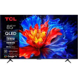 TCL QLED-Fernseher &raquo;85P81KX1&laquo; 215 cm/85 Smart-TV 144Hz, Multi-HDR, Dolby Vision, Game Master, Smart TV, Apple TV, ONKYO schwarz Smart TV: Google TV, 