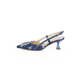 Evita Sling Pumps 'PERLA' Damen Gr&ouml;&szlig;e 34 blue denim