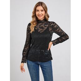 Lapaplus Bluse Damen Gr&ouml;&szlig;e XL schwarz