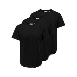 Only & Sons Only & Sons T-Shirt 'Jeff' Herren Gr&ouml;&szlig;e XXL schwarz