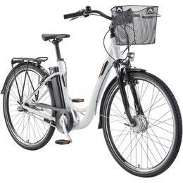 Telefunken Unisex &raquo;Multitalent RC830&laquo; 3 Gang Shimano Nexus Schaltwerk Frontmotor 250 W Pedelec, Elektrofahrrad f&uuml;r Damen u. Herren wei&szlig;