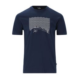 Cruz T-Shirt 'Gander' Herren Gr&ouml;&szlig;e XL dunkelblau / naturwei&szlig;