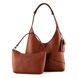 Guess Schultertasche 'Darcy' Damen Gr&ouml;&szlig;e One Size cognac