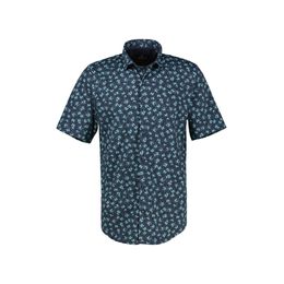 Lerros Herren Jerseyhemd, floral gemustert Herren Gr&ouml;&szlig;e M blau